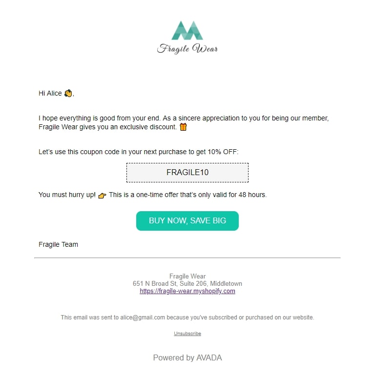 Welcome Email Templates - Copy & Paste - Avada